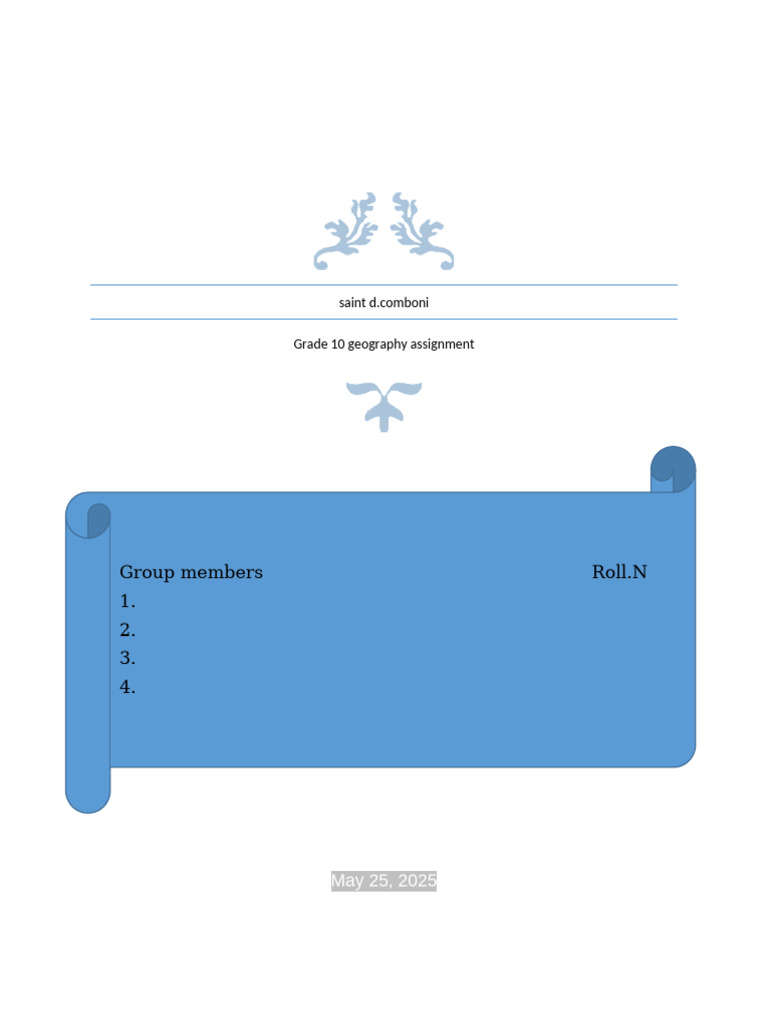 Geograpy Assignment (Word Version) | PDF | Unemployment | Agriculture