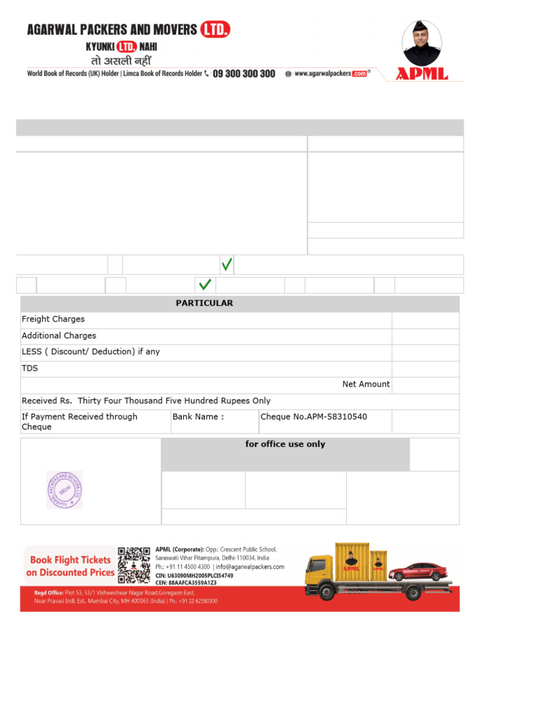 BNG Money Receipt for Moghira Rahman | PDF