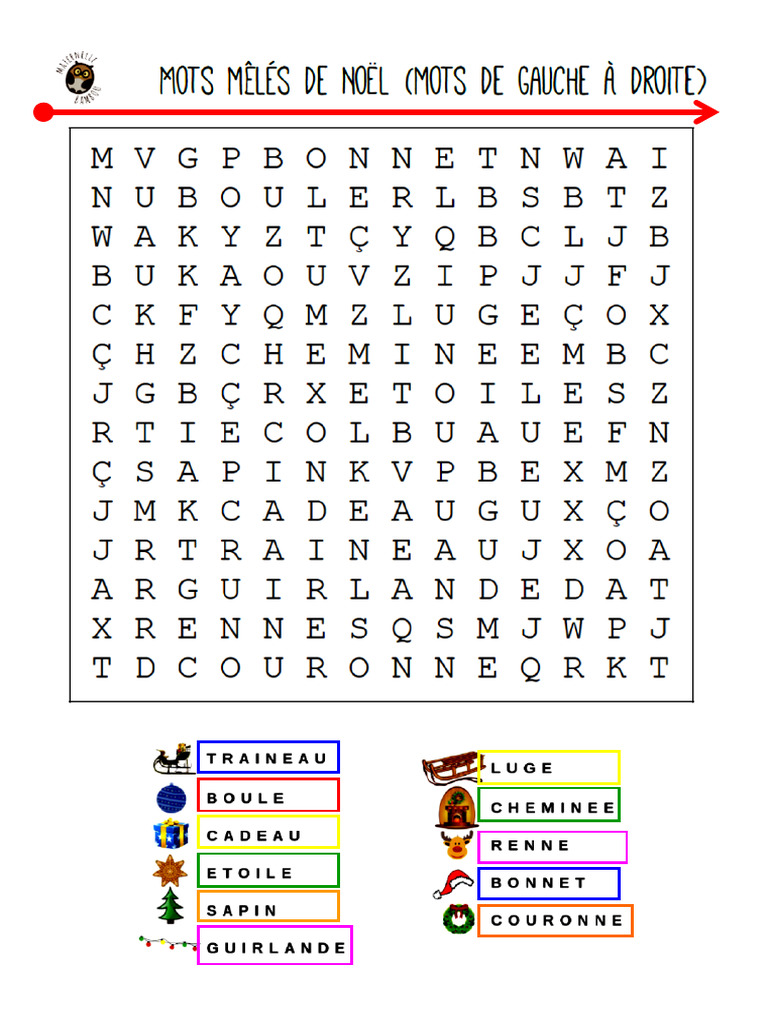 Mots Mêlés Noël | PDF