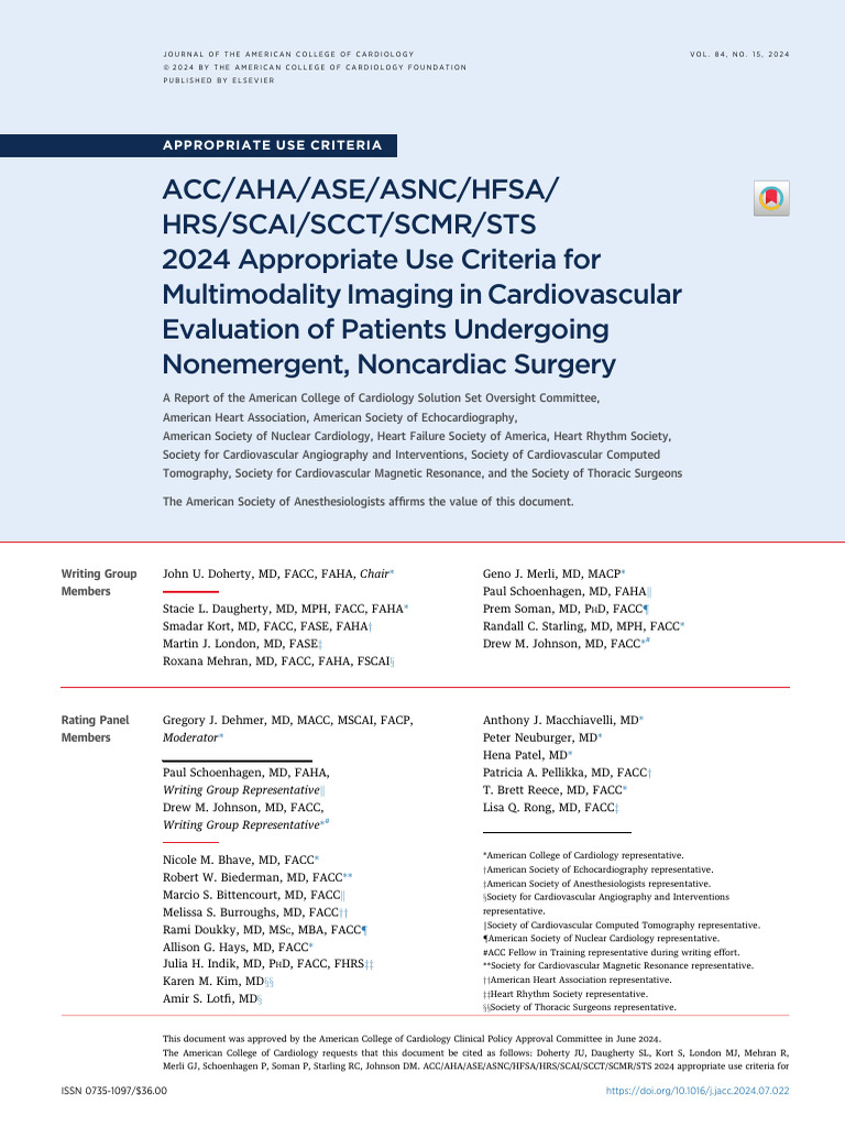 ACC Ase Asnc Hfsa Hrs Scai SCCT SCMR Sts 2024 Appropriate Use Criteria ...