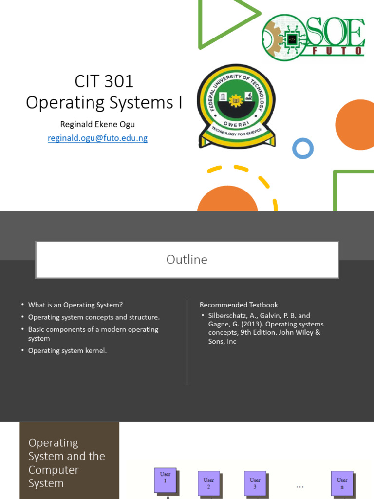 CIT 301 Operating Systems 1 | PDF | Operating System | Embedded System