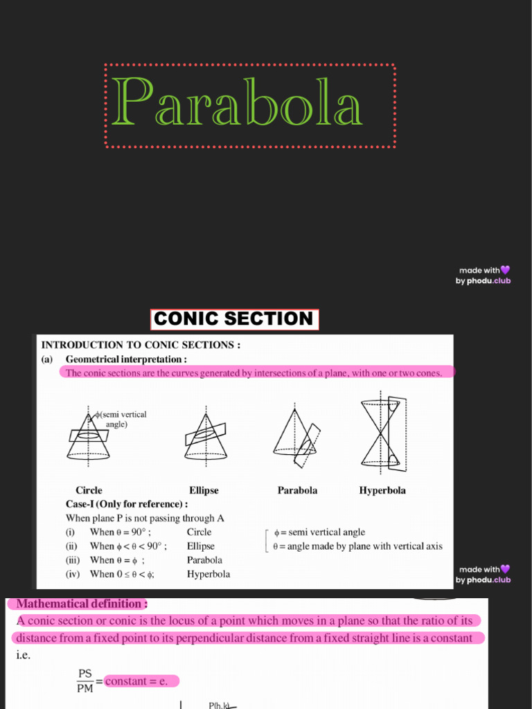 Understanding Parabolas and Their Properties | PDF | Manifold ...