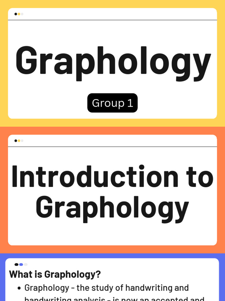 Graphology Group 1 | PDF | Orthography | Graphology
