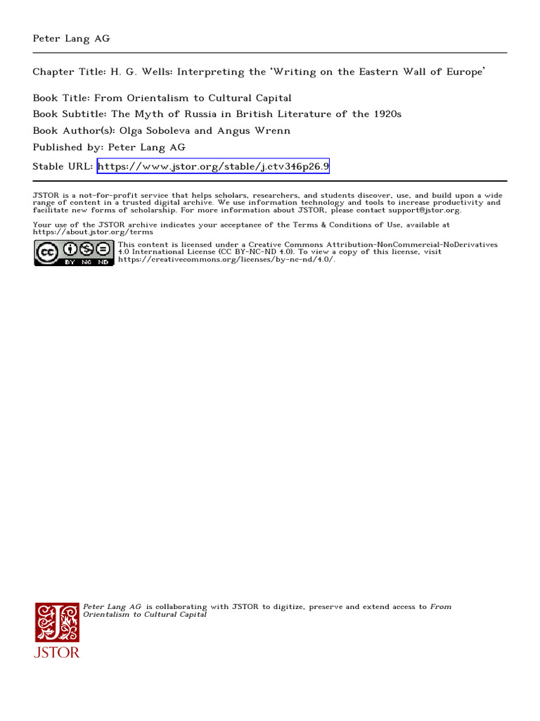 Soboleva HGWells 2017 | PDF