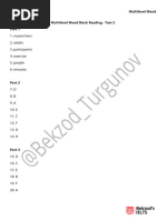 Cefr Answersheet | PDF