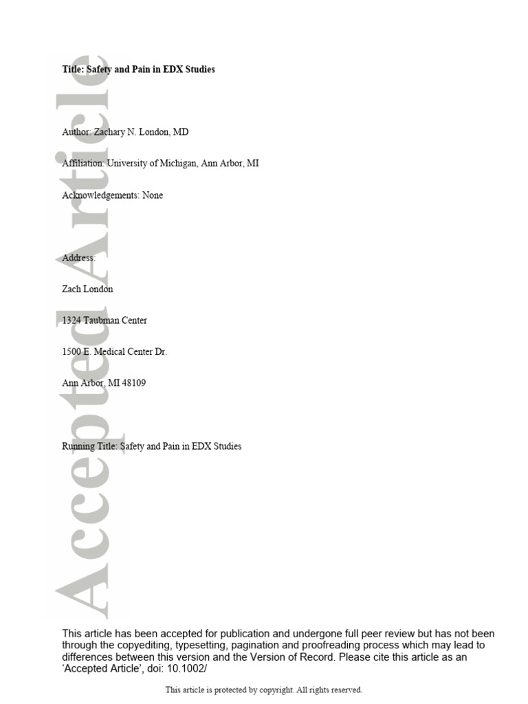 EMG Pain Management in EDX Studies | PDF | Electromyography ...