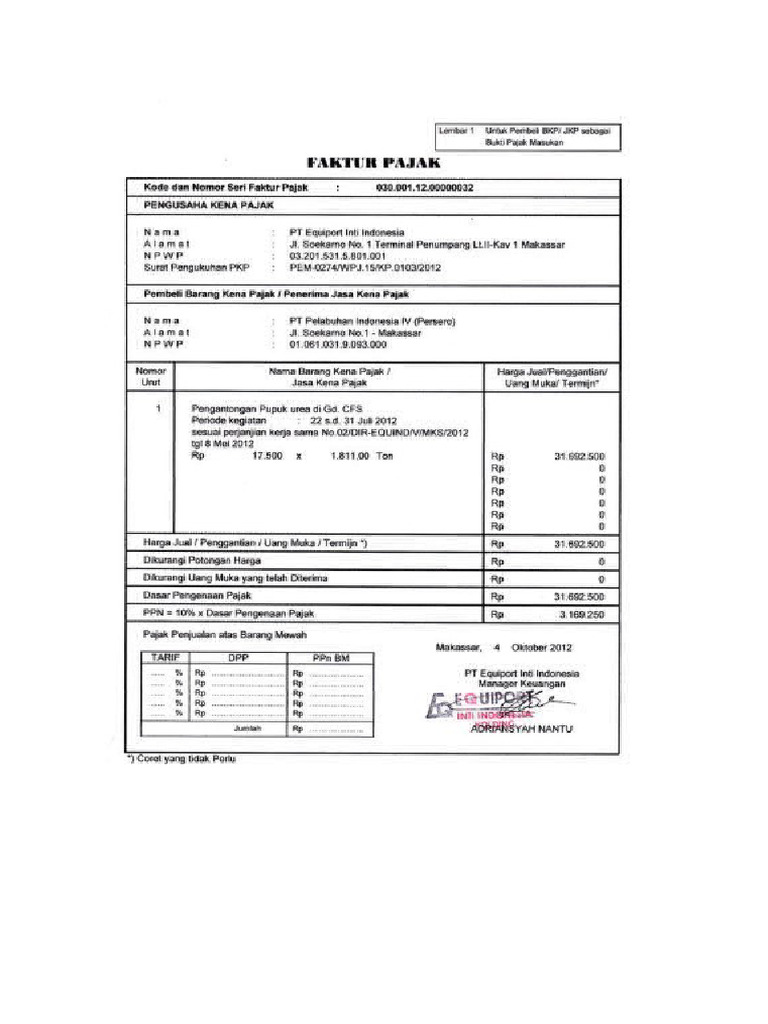 GBR Faktur Pajak | PDF