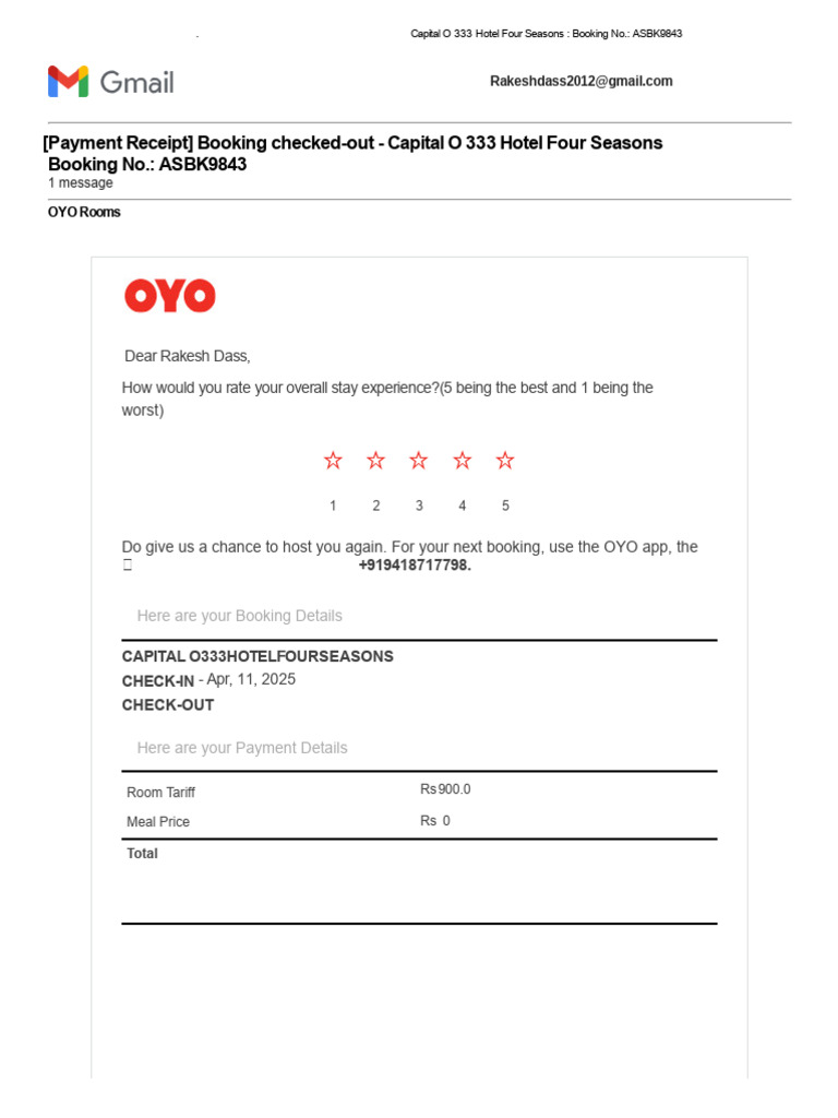 Oyo Bill Rakesh | PDF