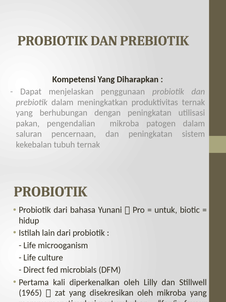Manfaat Probiotik untuk Ternak | PDF