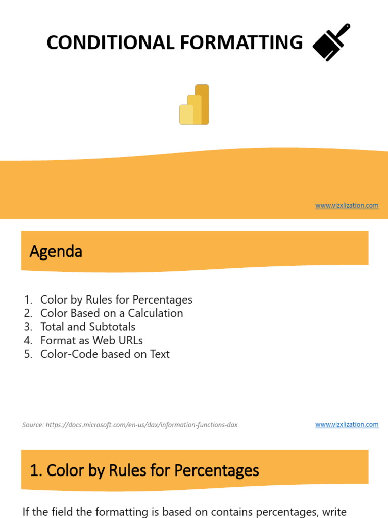 Conditional Formatting Part 2 @vizxlization | PDF