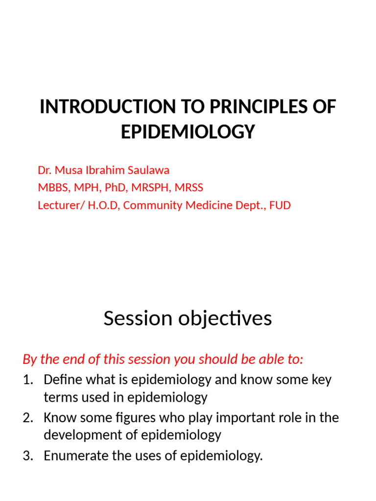 Principles of Epidemiology | PDF | Epidemiology | Cholera