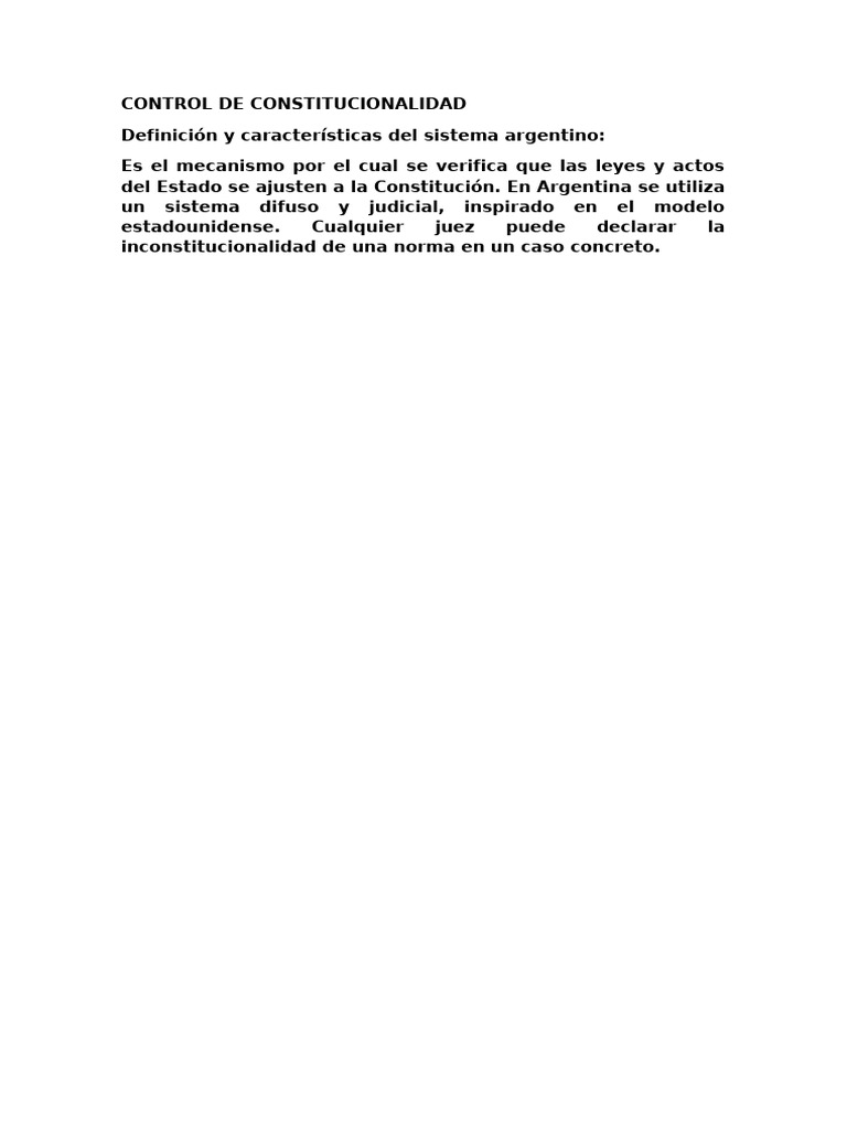 Control de Constitucionalidad | PDF