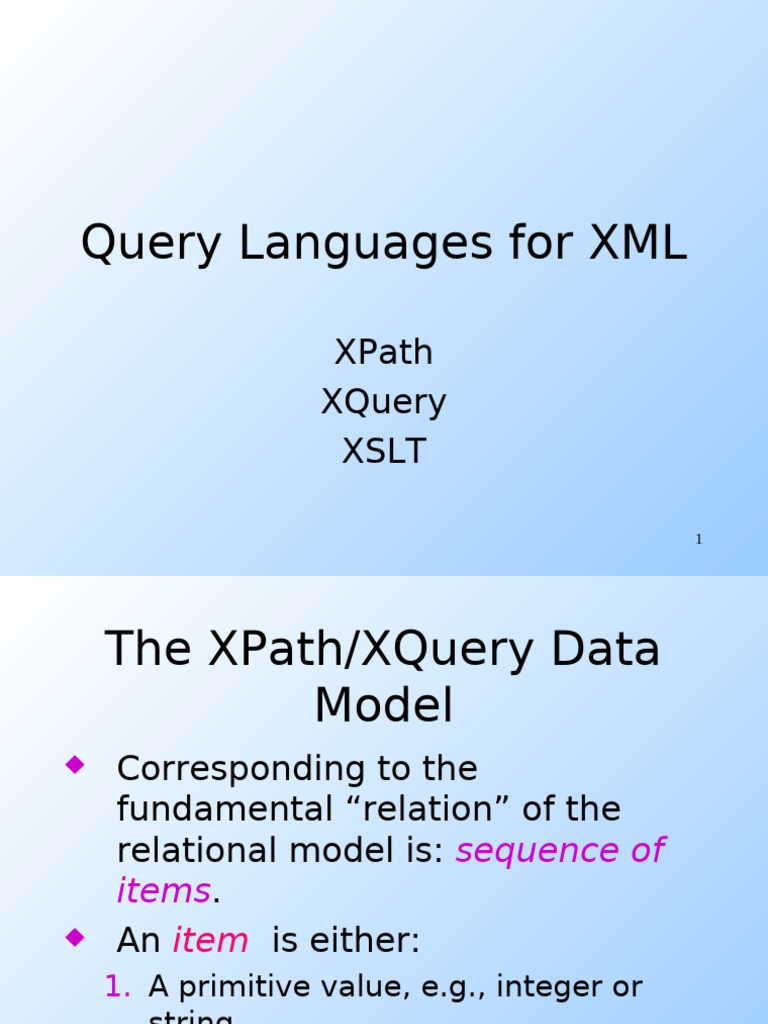 11 Xpath Xquery XSLT | PDF | Xslt | X Path
