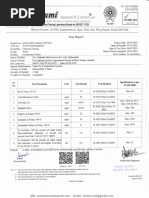 Drinking Water Test Report | PDF | Bacteria | Chemical Compounds