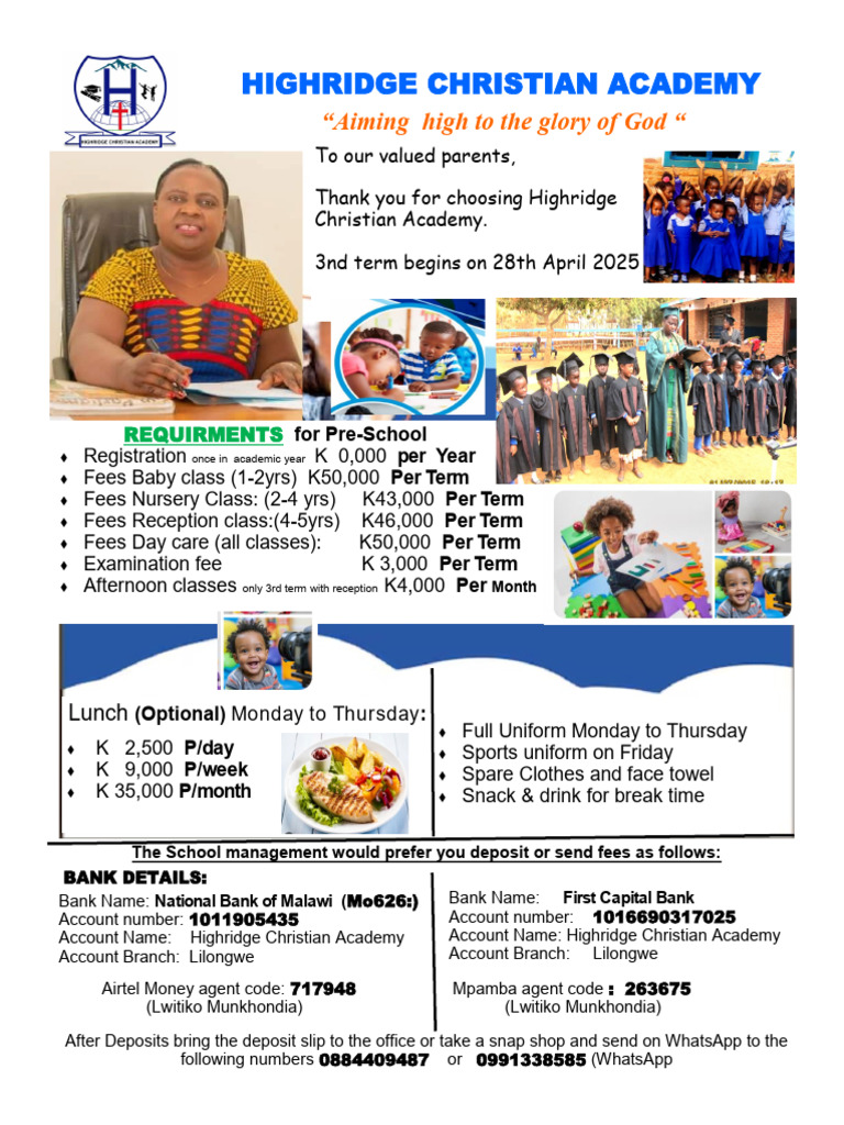 FEES STRU Poster Pre School 2025 3rd T | PDF