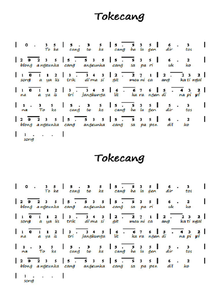 Toke Cang | PDF
