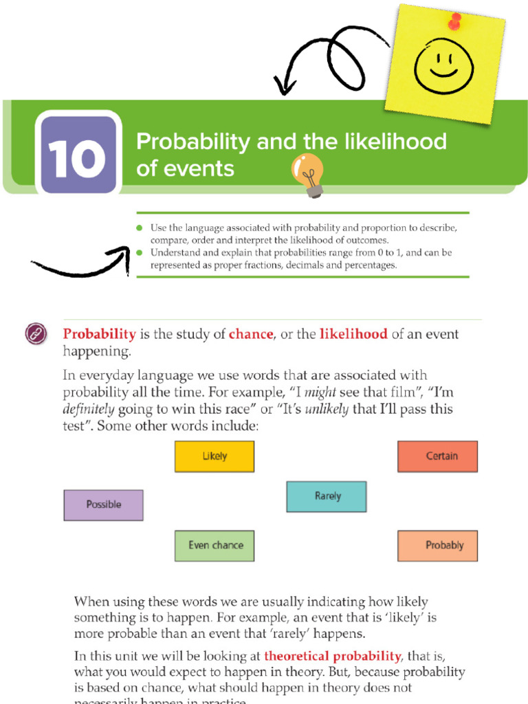 PP - 10 - Math - G6 - Probability and The Likelihood of Events PDF | PDF