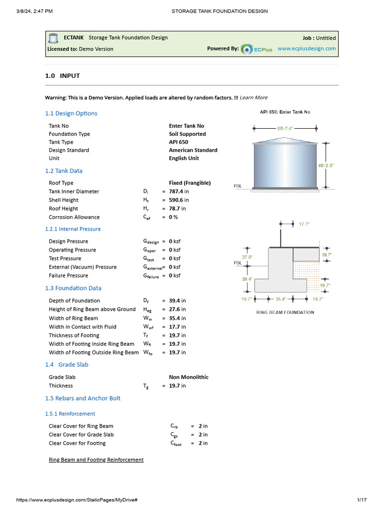 Ring Footing Design | PDF | Foundation (Engineering) | Strength Of ...