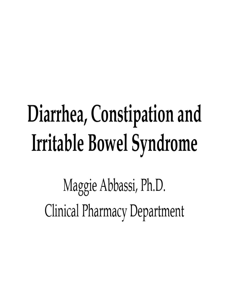 Ibs Diarrhea Constipation 2025 | PDF | Diarrhea | Irritable Bowel Syndrome