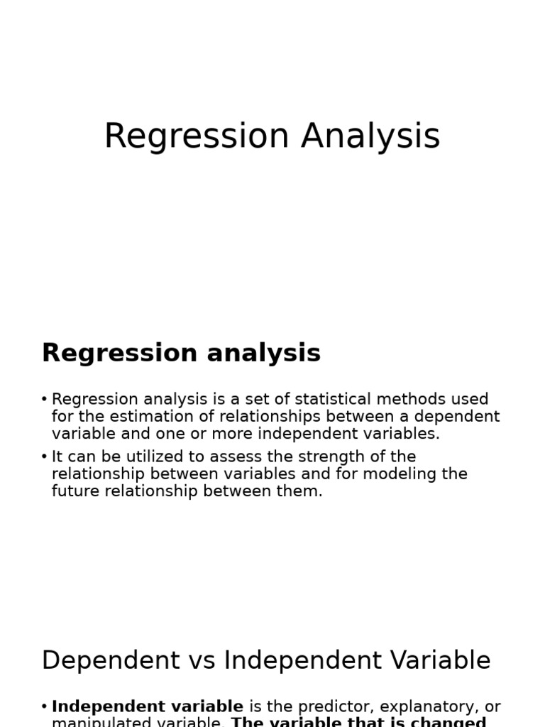 Regression Analysis | PDF | Linear Regression | Coefficient Of Determination