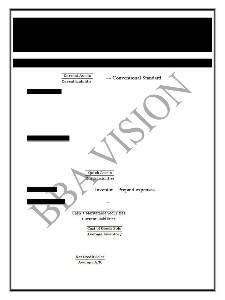 Accounting Ratios and Analysis Guide | PDF | Equity (Finance) | Working ...