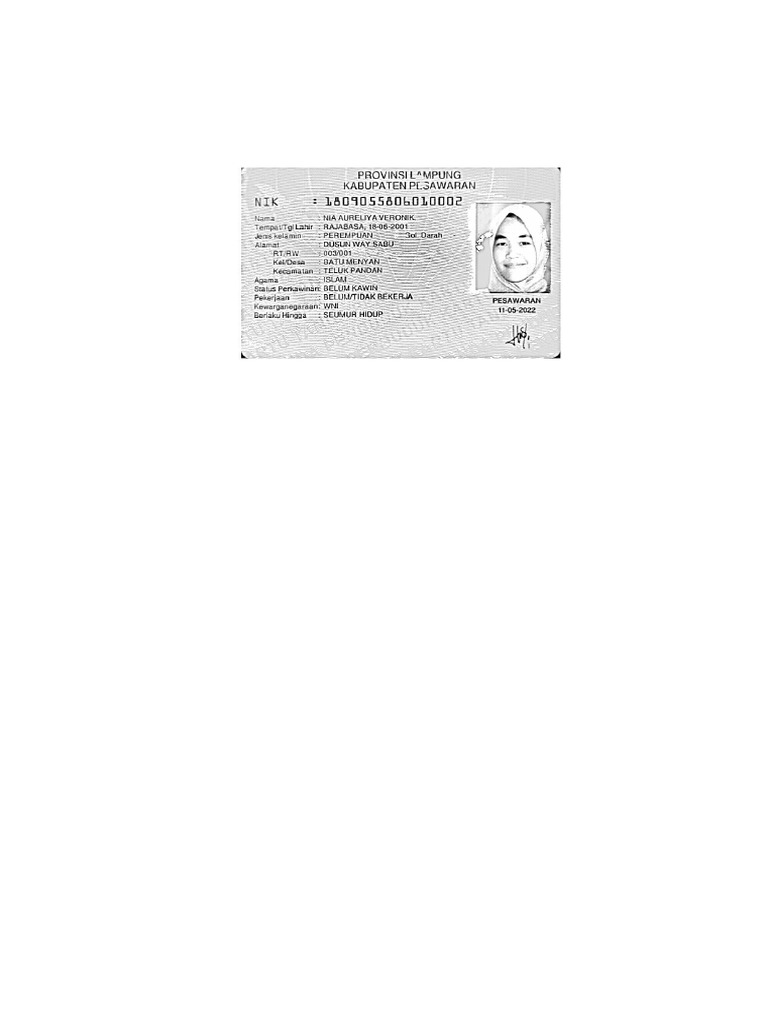 KTP Nia Aurelia | PDF