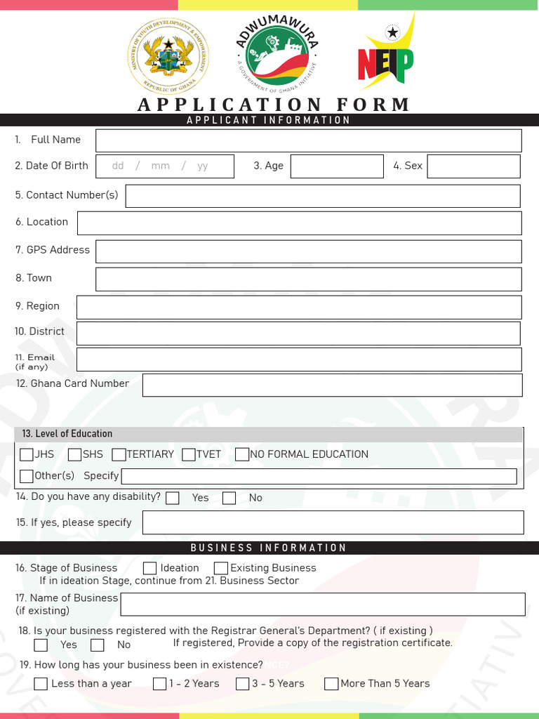 Adwumawura (Form) | PDF