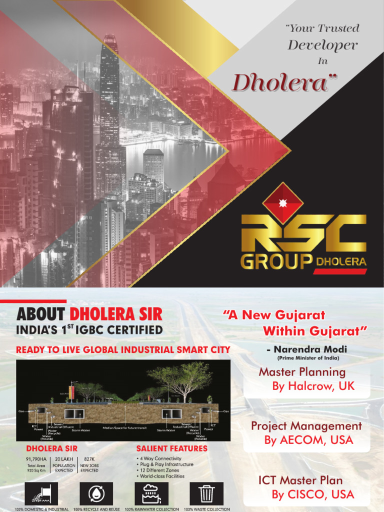 Rsc Group Dholera - Poxi | PDF | Gujarat | Economies