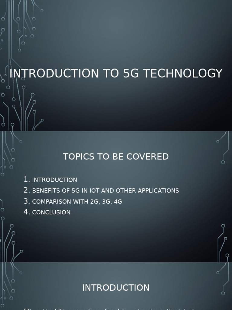Introduction To 5G Technology | PDF | Internet Of Things | Automation