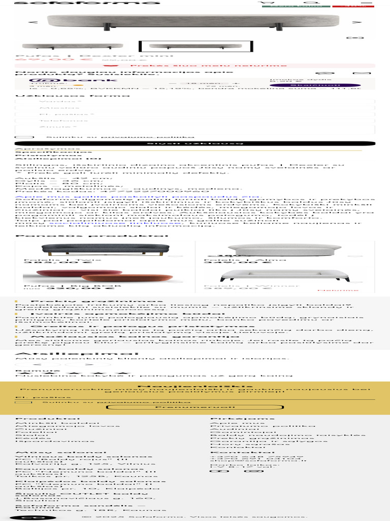 Pufas Dexter Mini - Sofaforma | PDF