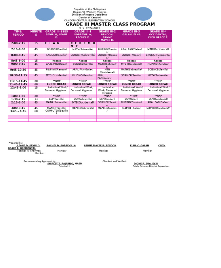 Master Class Matatag Program 2024 | PDF
