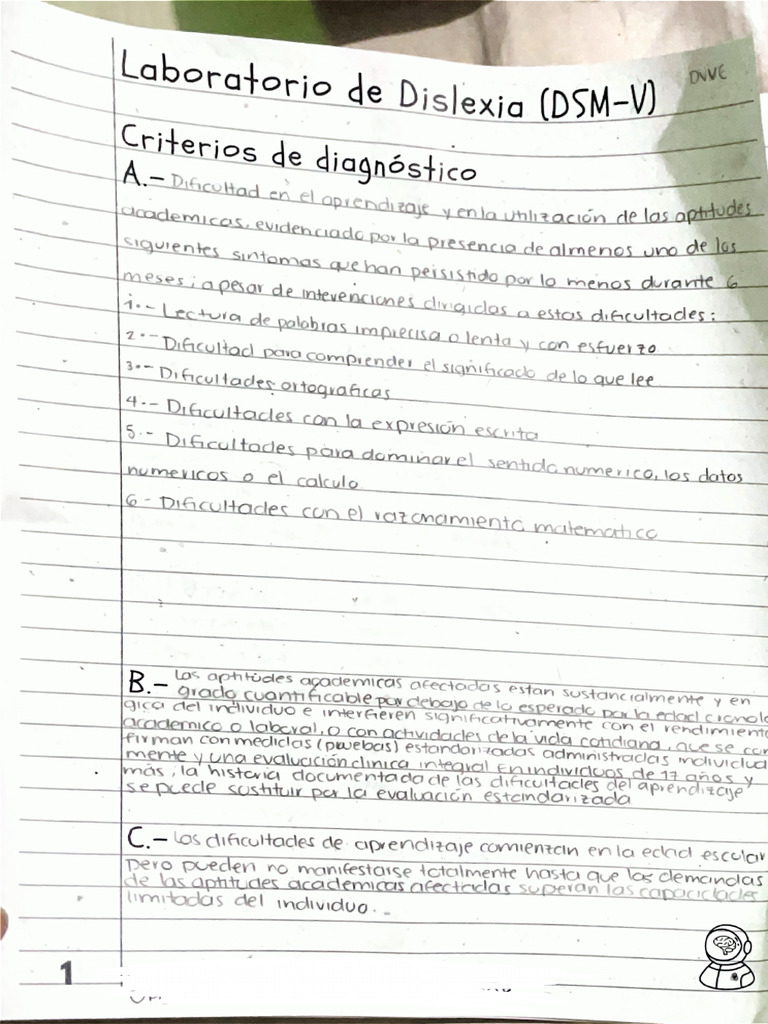 Actividad DSM-V | PDF