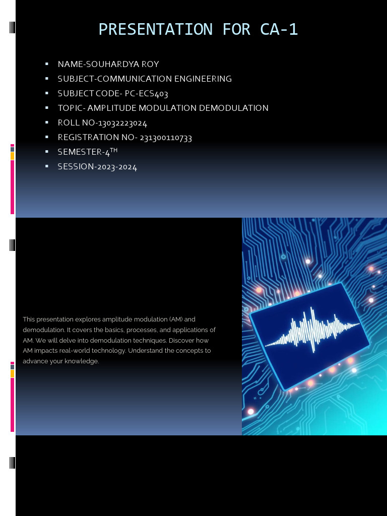 Souhardyaroy | PDF | Modulation | Telecommunications