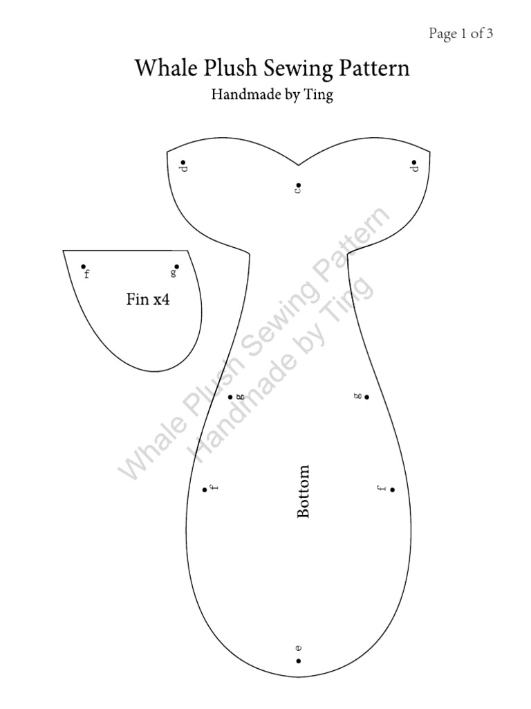 Whale Pattern Resized 20cm | PDF