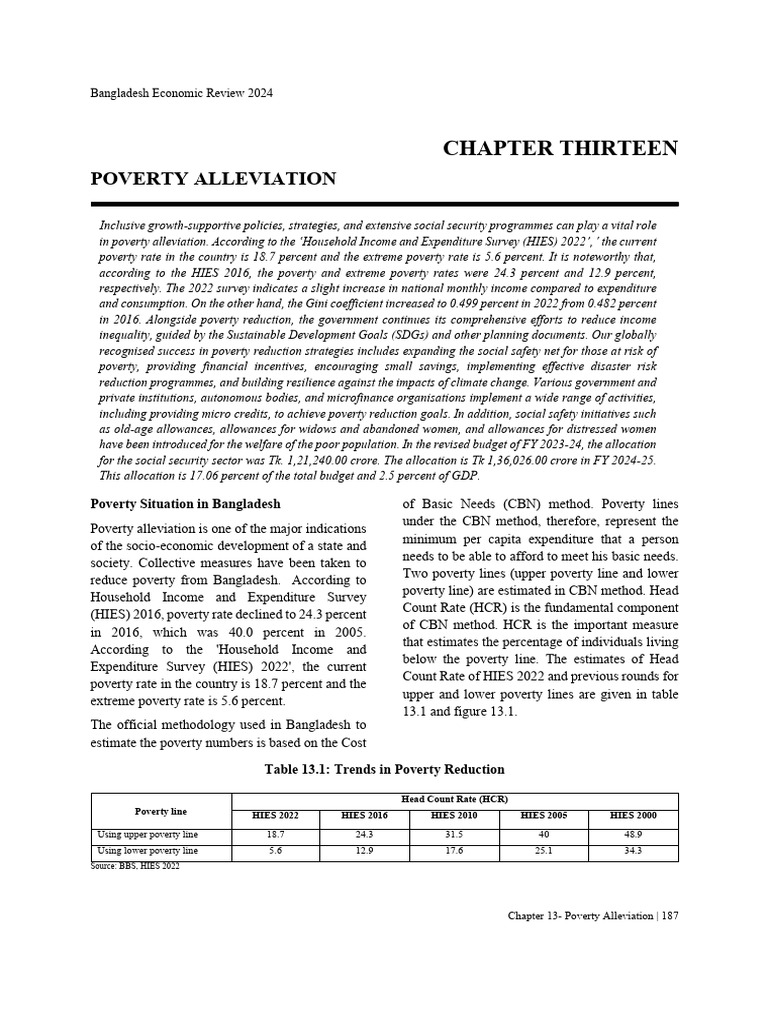 Handout - Context in Bangladesh | PDF | Poverty | Poverty & Homelessness