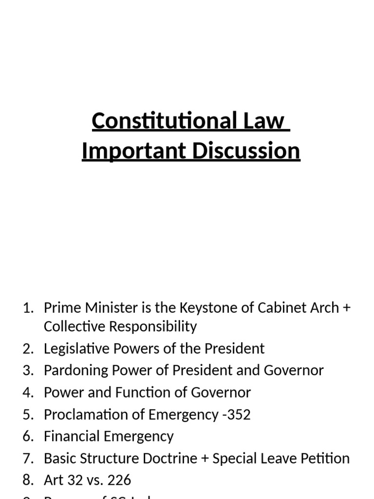 Constitutional Law | PDF