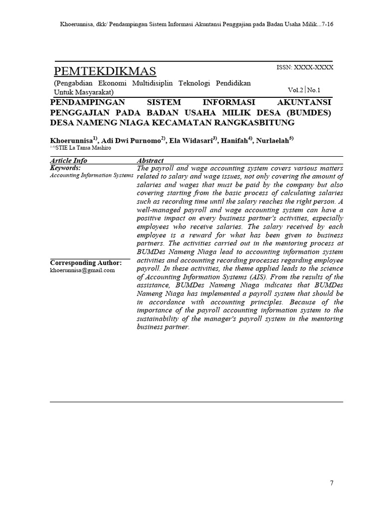 Khoerunnisa 2020 Jurnal+vol+2+no+1+-+khoerunnisa | PDF