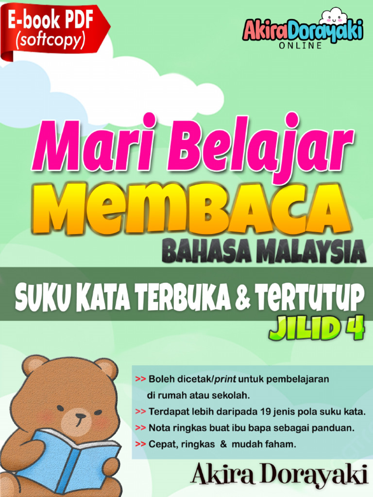 Jilid 4 MBM Suku Kata Terbuka & Tertutup | PDF