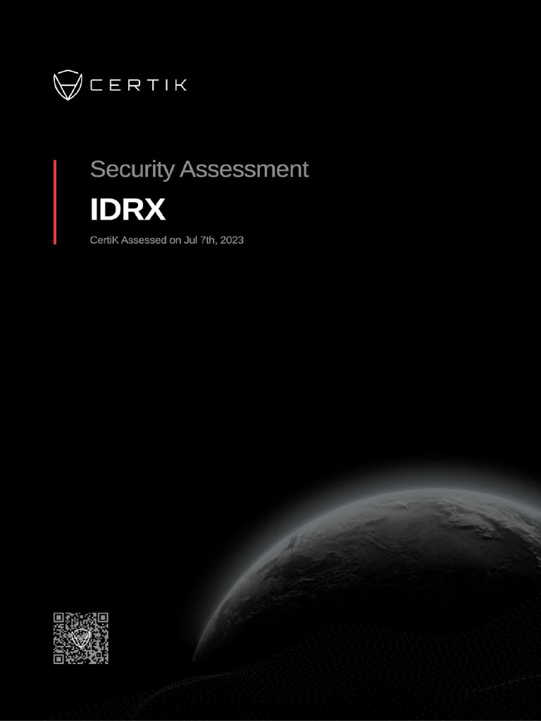 Security Assement IDRX - Certik | PDF