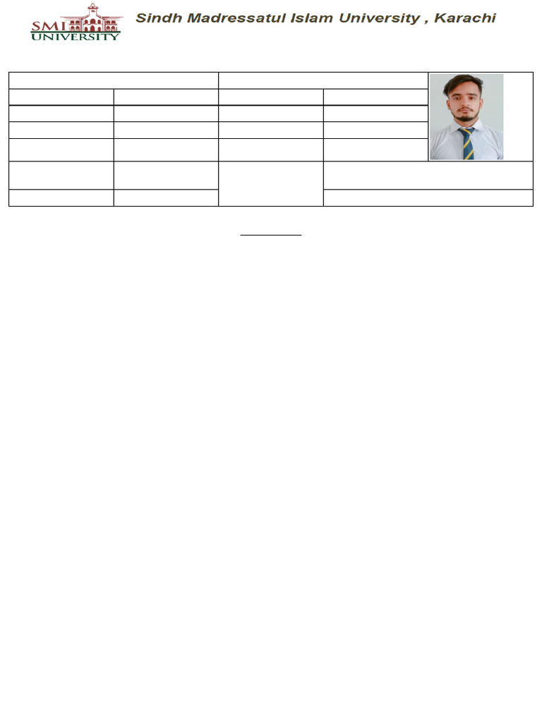 SMIU Spring 2022 Admit Card | PDF