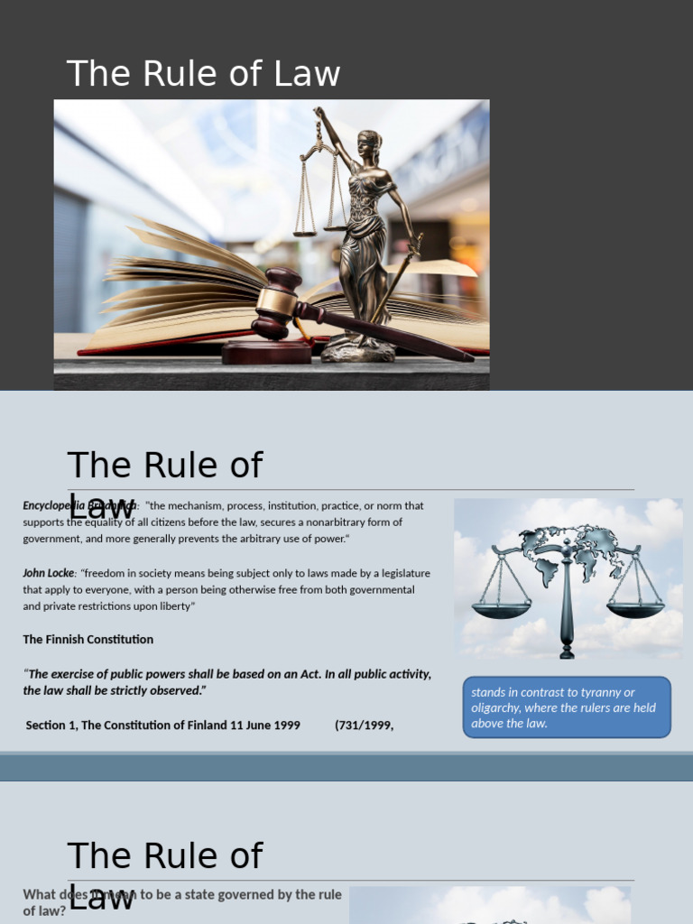 Rule of Law | PDF