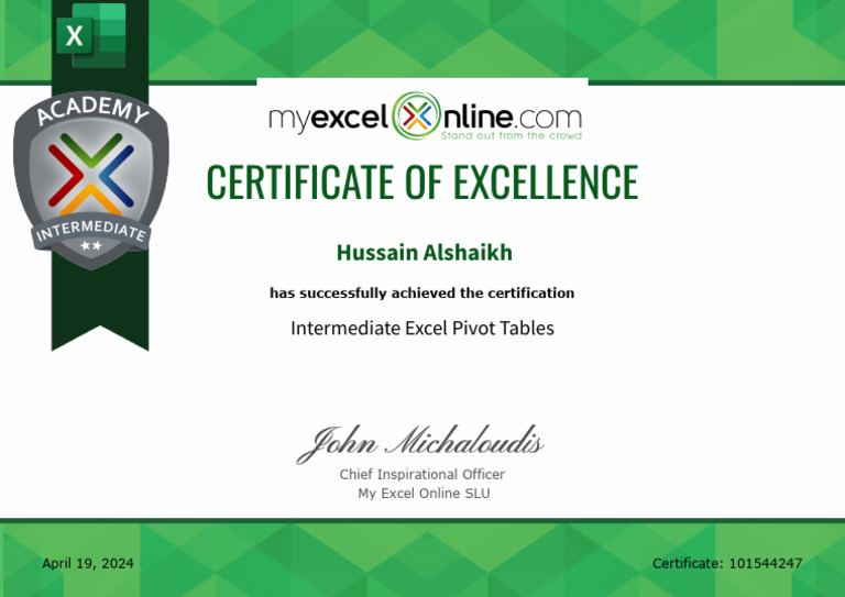 Intermediate Excel Pivot Tables | PDF