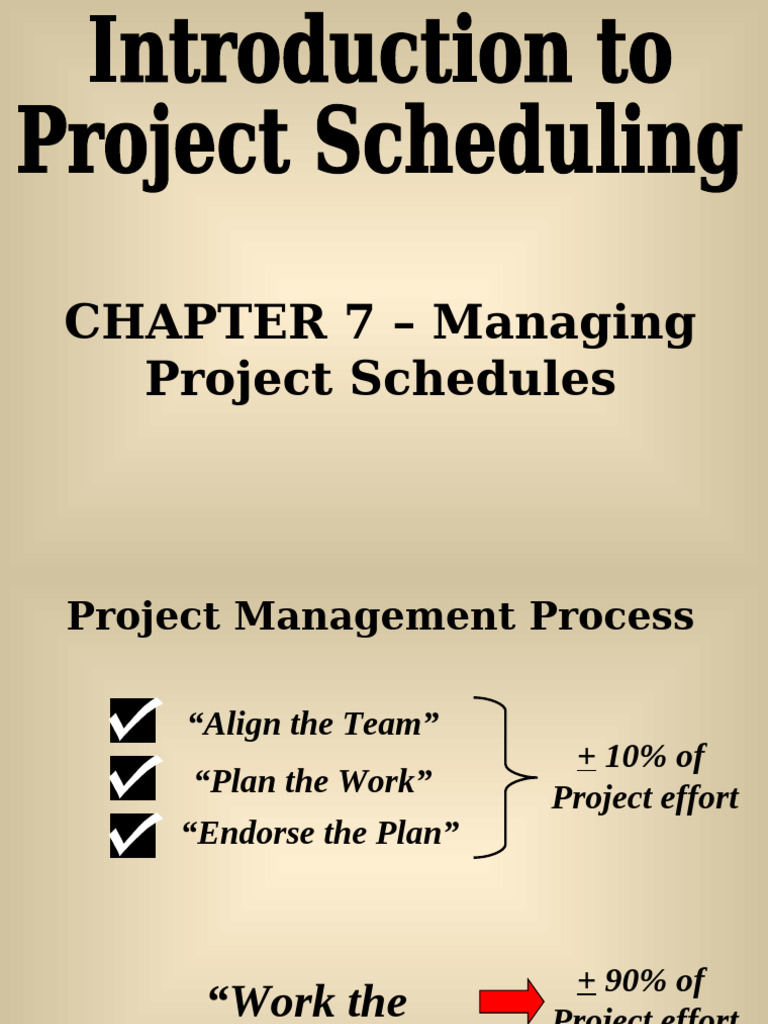Chapter 7 - Managing Project Schedules | PDF | Project Management | Computing