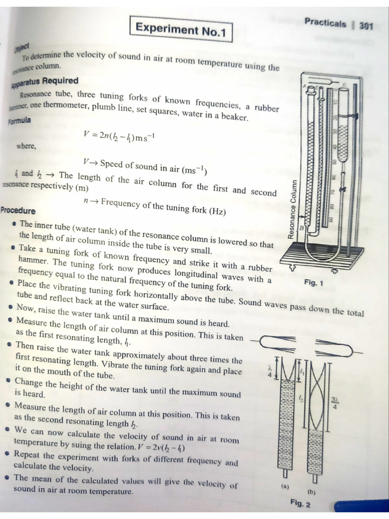Resonance Tube | PDF