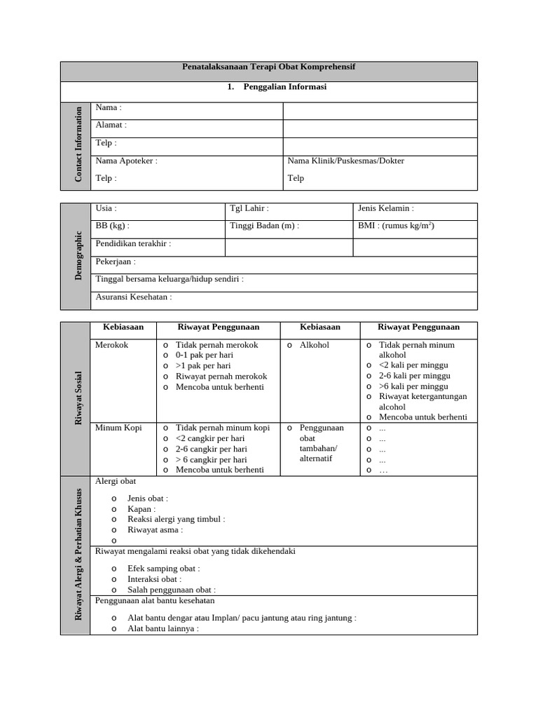Rencana Terapi Obat Komprehensif | PDF