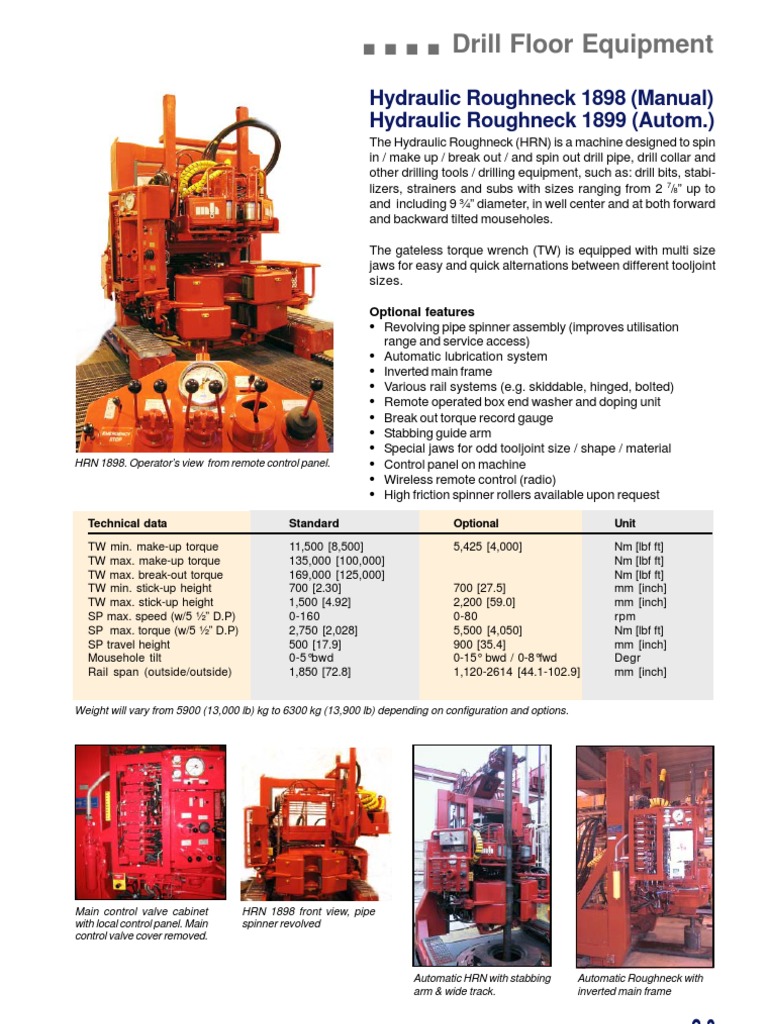 Drill Floor Equipment 1 | PDF | Drill | Elevator