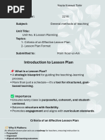 Lesson Plan Template: Tp701: Senior Phase and Fet Phase | PDF