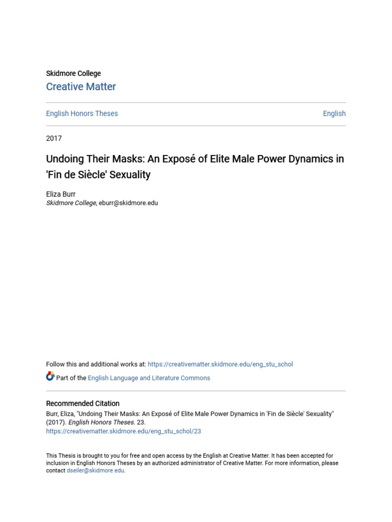 Undoing Their Masks_ an Exposé of Elite Male Power Dynamics in F | PDF ...