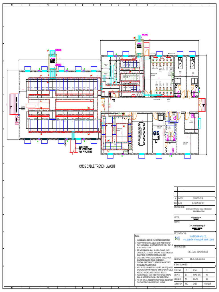 Rpi Rj 19 El Dwg 0516_cmcs Cable Trench Layout | PDF | Power Inverter ...