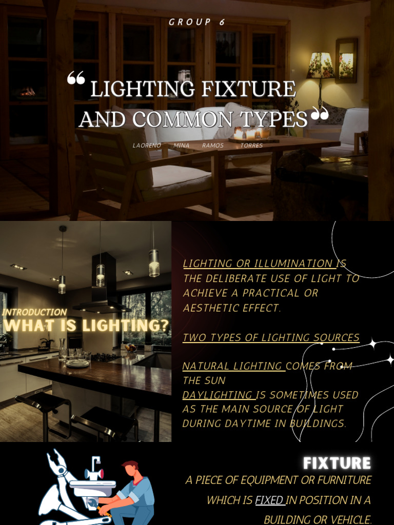 Types of Lighting Fixtures Explained | PDF | Lighting | Incandescent ...